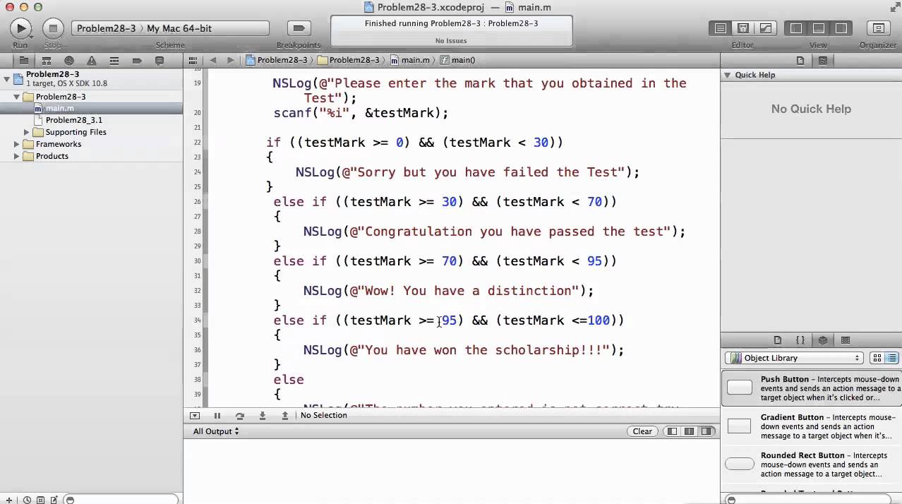 Objective C Tutorials   29   Problem and Solution 3