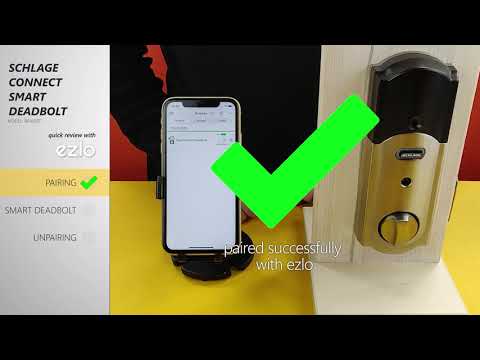 How to pair Schlage Connect Smart Deadbolt BE469ZP with Ezlo Hubs?