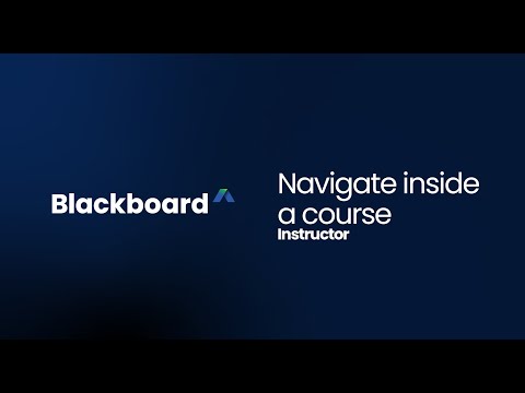 Navigate inside a course - Instructor