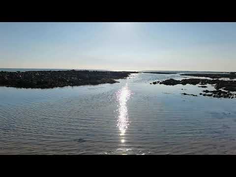 Gentle ripples at St Ouen, Jersey, Channel Islands. Filmed 2nd May 2021.