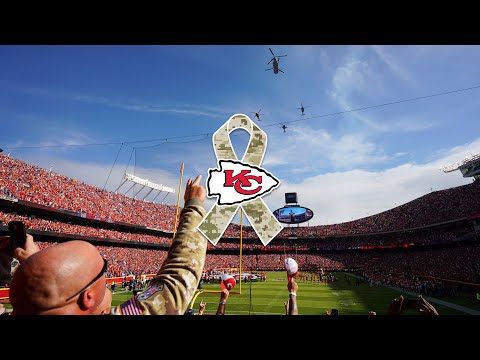 A Flyover at GEHA Field at Arrowhead Hits Different | Salute to Service 2023 | Kansas City Chiefs