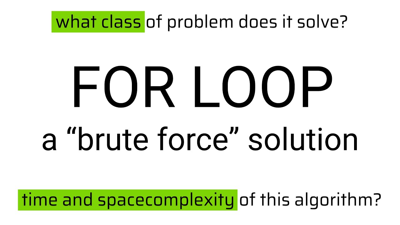 FOR LOOP, a (almost) guaranteed, 