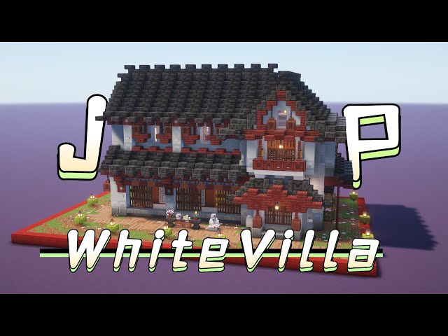Japanese Pale Villa Minecraft Map