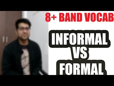 IELTS vocabulary band 9 || Topic - Formal vs Informal word || Session 1