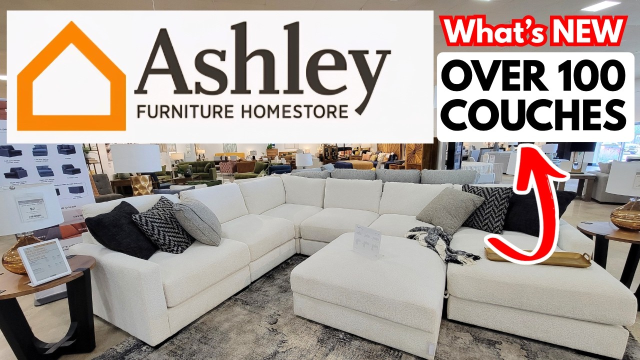 NEW ASHLEY FURNITURE FINDS OVER 100 COUCHES | SHOP WITH ME