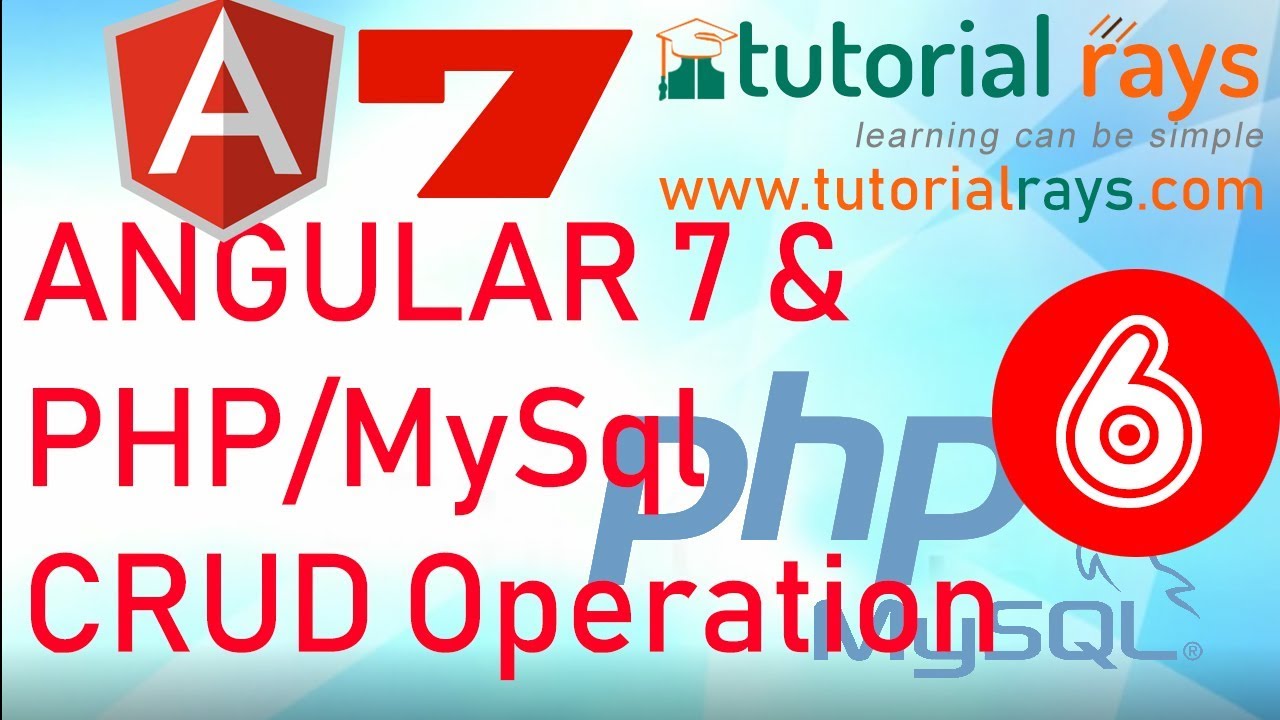 6. Angular 12  PHP MySql CRUD operation | Angular 13 PHP MySql Insert Update Delete