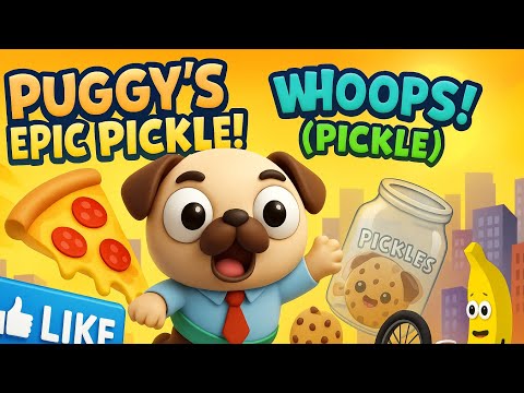 Puggy’s EPIC Pickle! 🥒 Pug’s crazy weird WILD Speech, Pizza-Powered Superpowers & Chaos! And ducks.