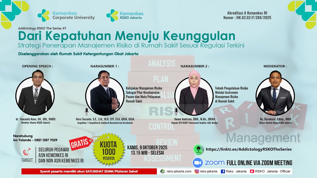 Dari Kepatuhan Menuju Keunggulan Strategi Penerapan Manajemen Risiko di RS Sesuai Regulasi Terkini