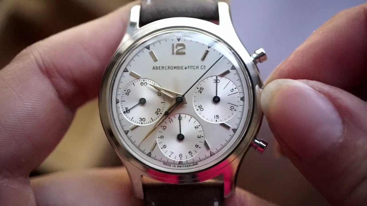 Heuer Abercrombie & Fitch 2444 Chronograph Steel 1960s