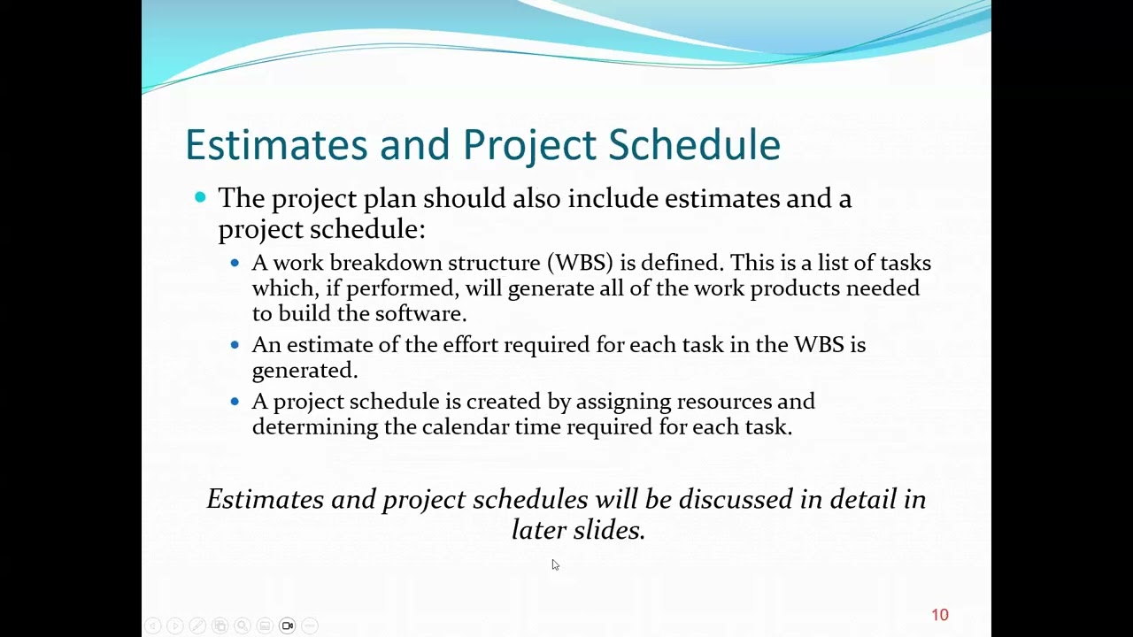 Software Project Planning: Risk Analysis, Vision and Scope Document, Project management