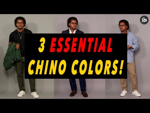 3 Essential Chino Colors & How To Style Them! | GentStyle