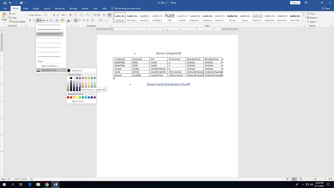 Word Module 3 Assignment 2 Demonstration
