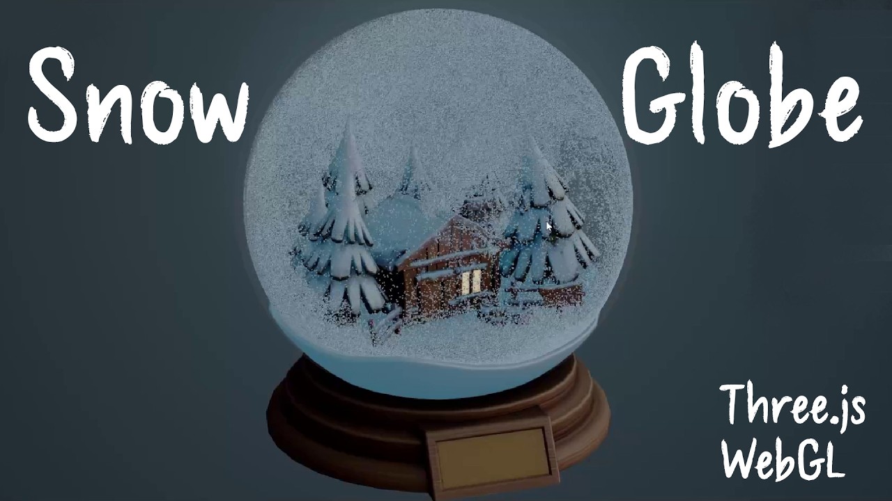 Snow Globe - Threejs-WebGL - GPU Particles with Collision