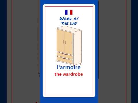 How To Say Wardrobe In French | French For Beginners