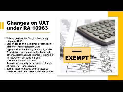 Philippine Value Added Tax | Transactions Included and Excluded
