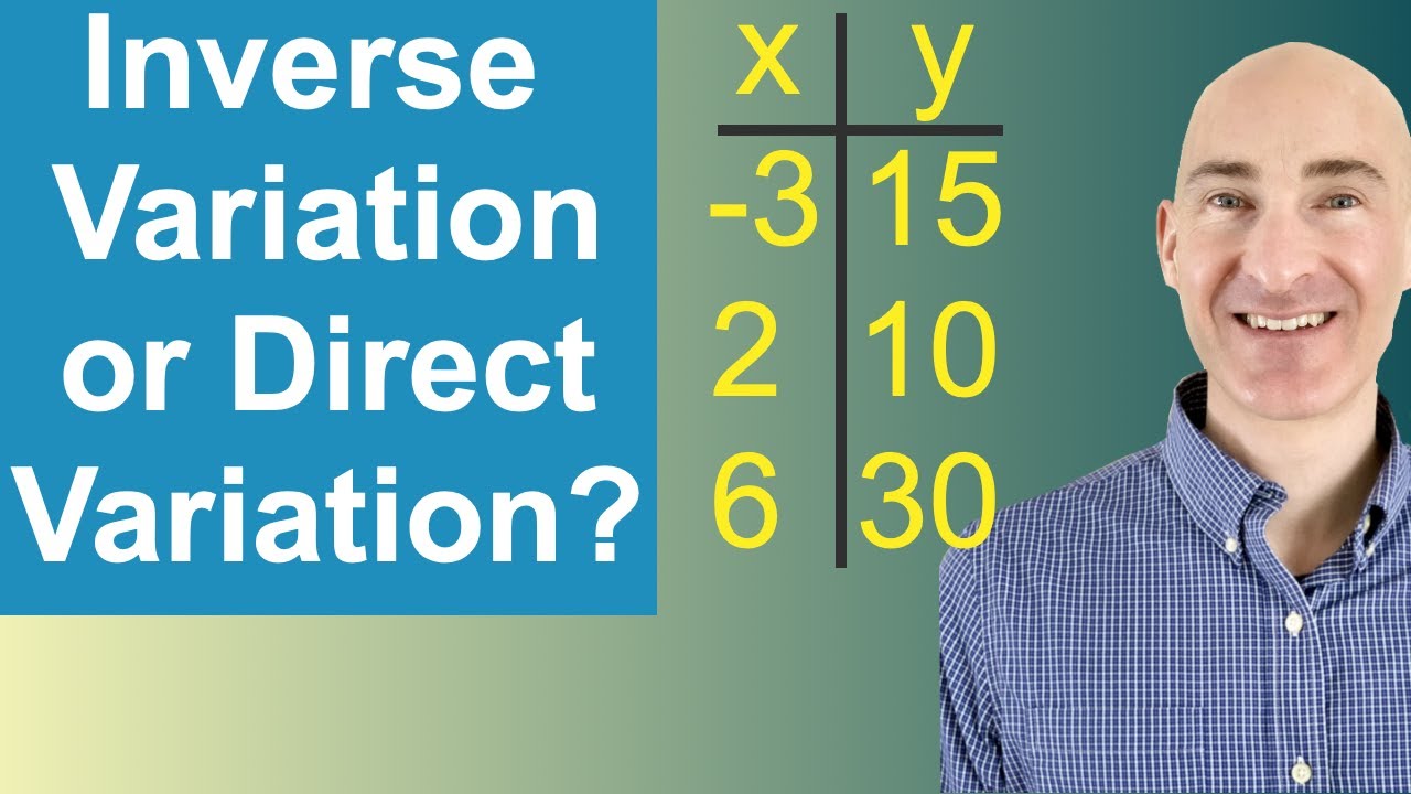 Inverse Variation or Direct Variation? (Given a Table)