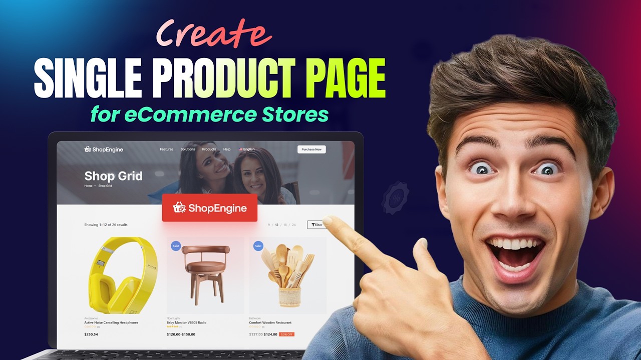 Create a stunning eCommerce single product page without coding