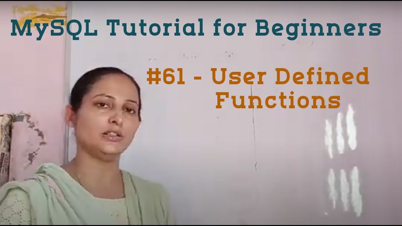 User Defined Functions in MySQL | MySQL tutorial for beginners | MySQL full course
