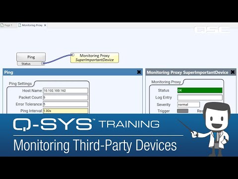 Monitoring Third-Party Devices (Q-SYS Reflect Enterprise Manager Technician Training)