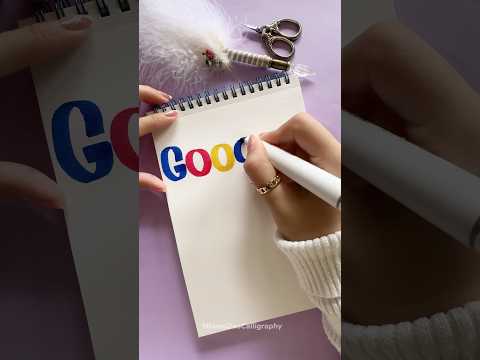 Lettering Google logo #shorts #nhuandaocalligraphy #lettering