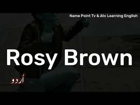 Rosy Brown Meaning In Urdu | Rosy Brown Meaning | Rosy Brown Ka Matlab Kya Hota Hai | Rosy Brown