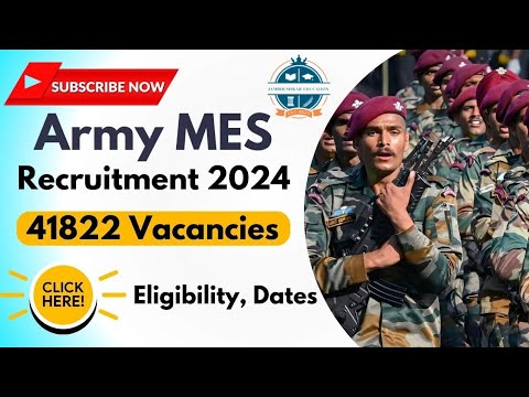 Army MES Recruitment 2024 Apply Online #army #armymes #jambheshwareducation @Jambheshwareducation