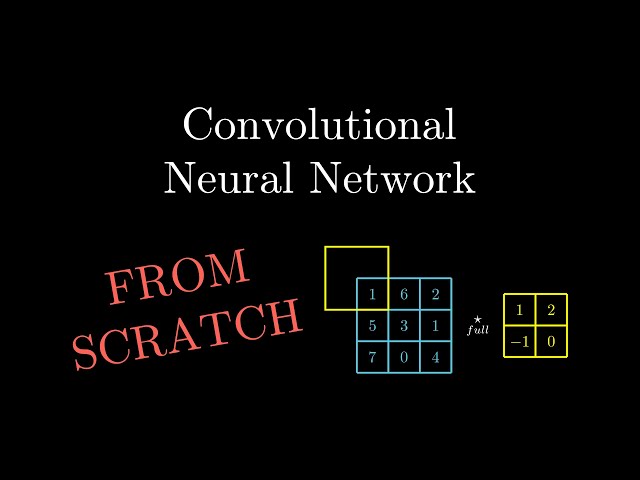 Building a Convolutional Neural Network from Scratch: A Comprehensive ...