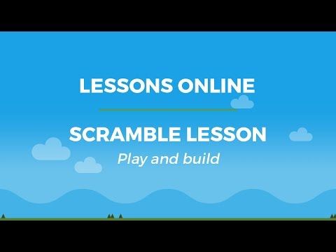 How to play and build a Scramble lesson in Lessons Online