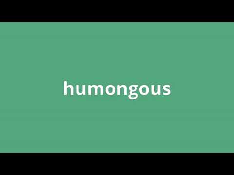 what is the meaning of humongous