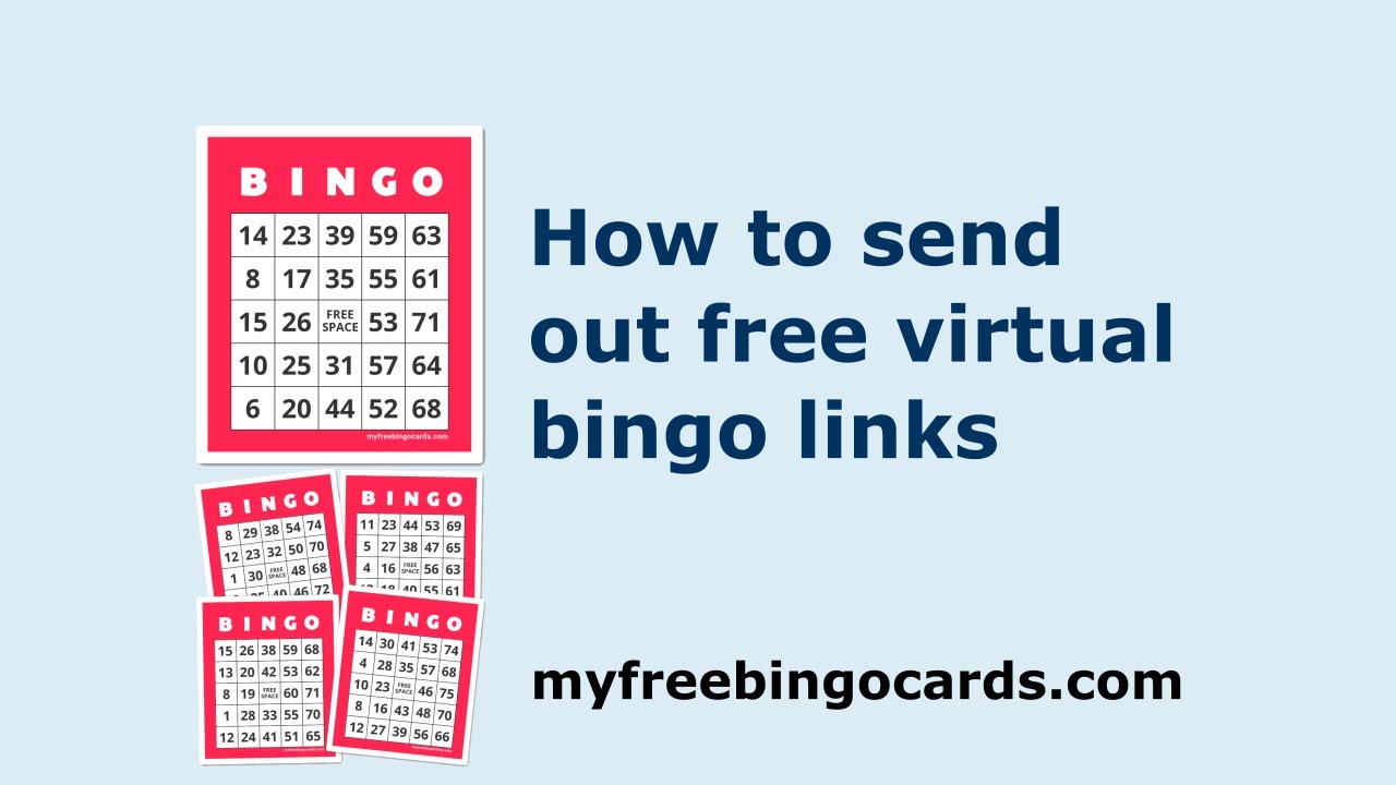 How to send free virtual bingo card links