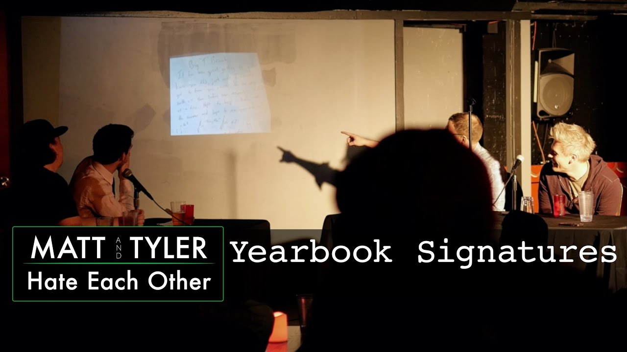 Messages and Signatures From Tyler's Yearbook