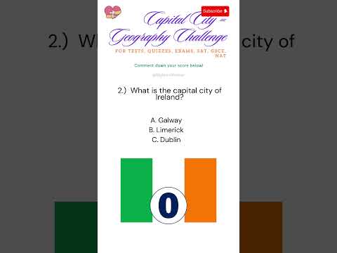 ⭐️ Play this to test your capital city knowledge! | #geography #capitalcity #quiz #quiztime