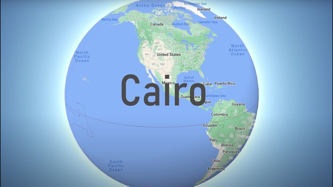 Where on the map is the capital of Egypt - Cairo