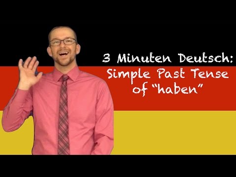 Simple Past of "Haben" - 3 Minuten Deutsch #43 (English) - Deutsch lernen