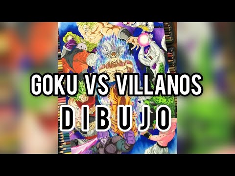Dibujo/Drawing Goku Vs  Villanos DBZ DBS | Artegavino