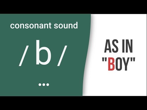 Consonant Sound / b / as in "boy" β American English Pronunciation