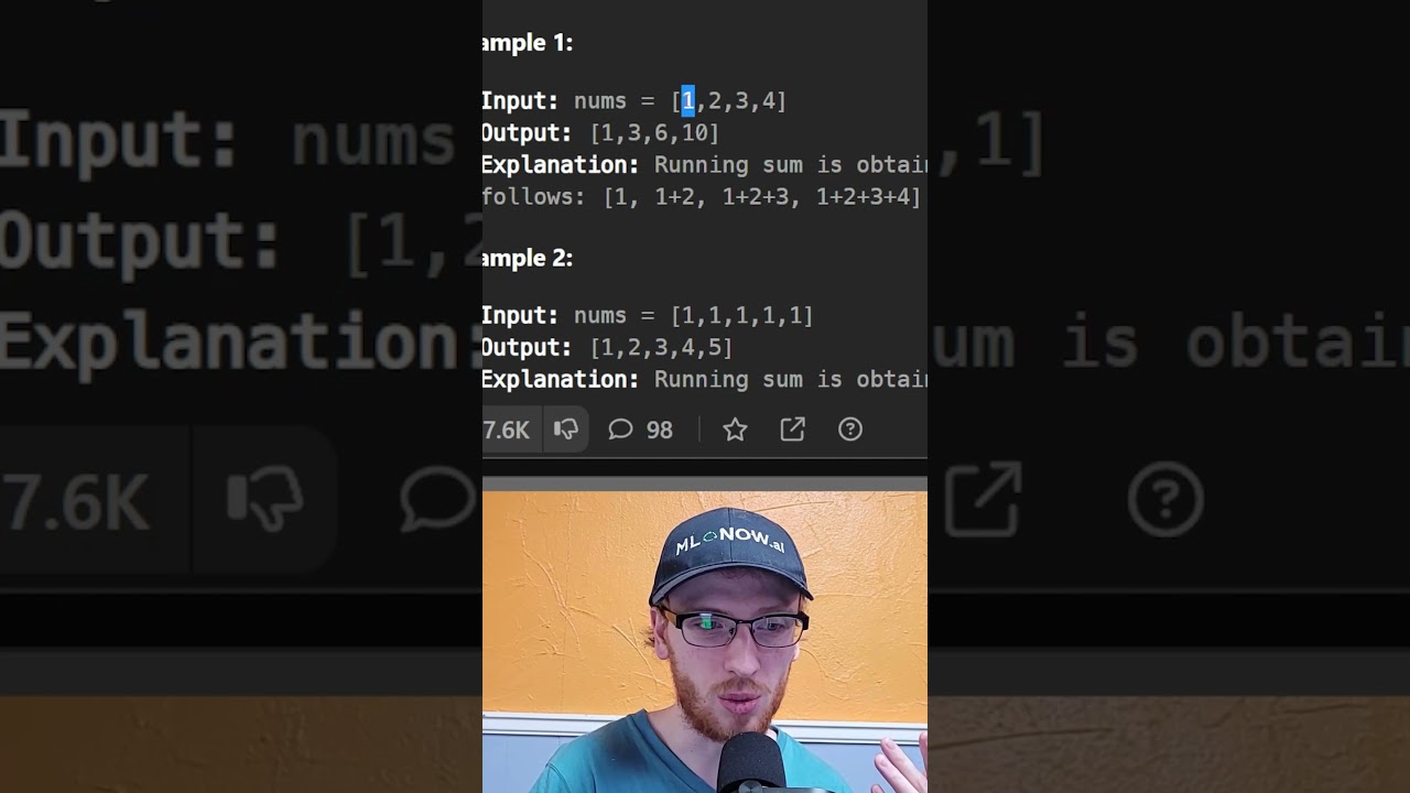 Why is FAANG Asking Such an EASY Coding Question? | Running Sum of 1d Array - Leetcode 1480
