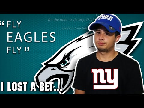 Giants Fan LOSES a Bet and Sings the Philly Eagles Fight Song...