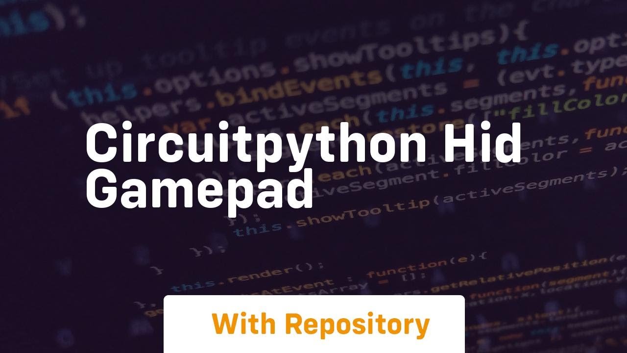 circuitpython hid gamepad
