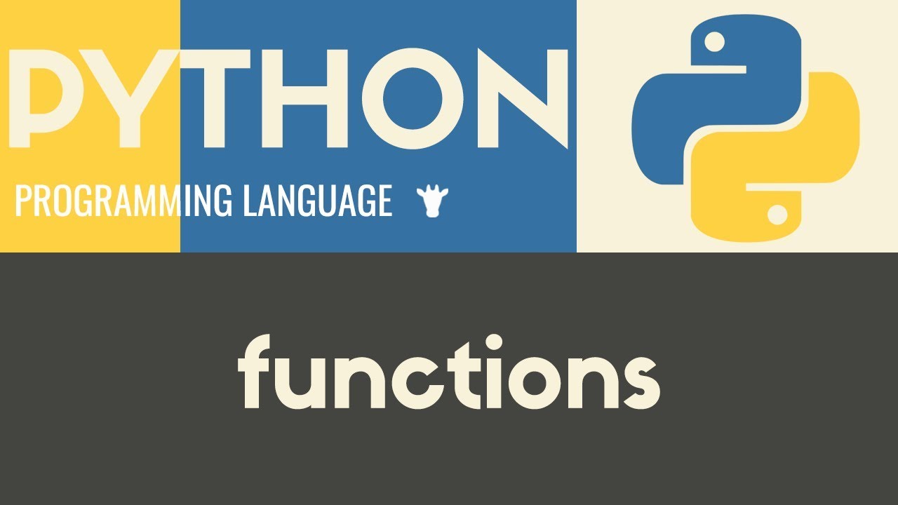 Functions | Python | Tutorial 14