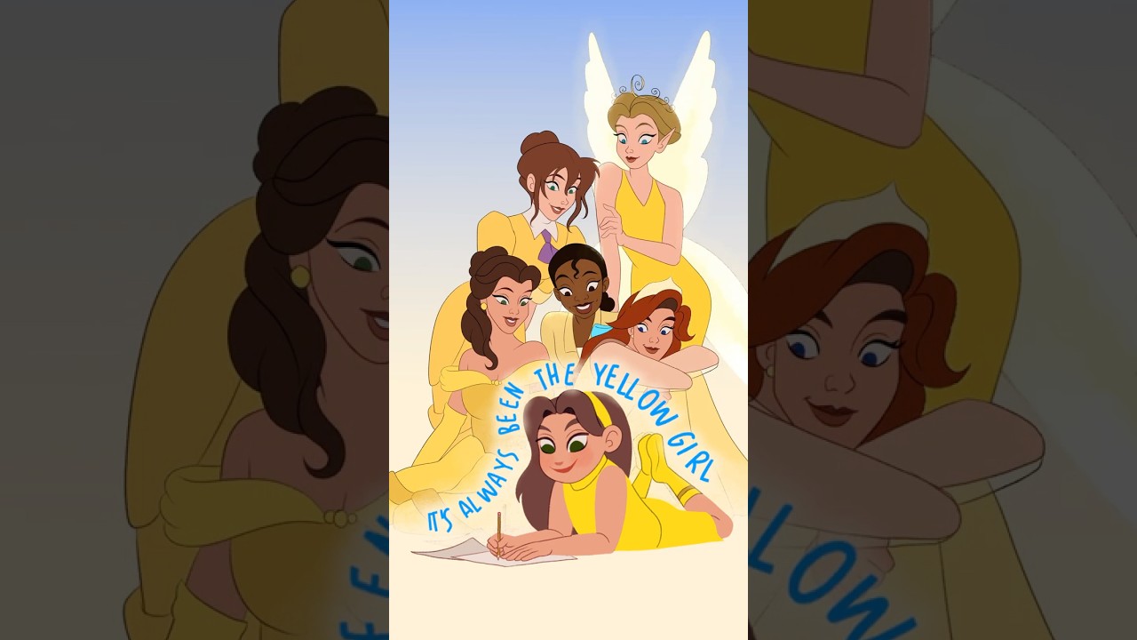 turns out it's always been my colour 💛 #fanart #animation #disney #2d