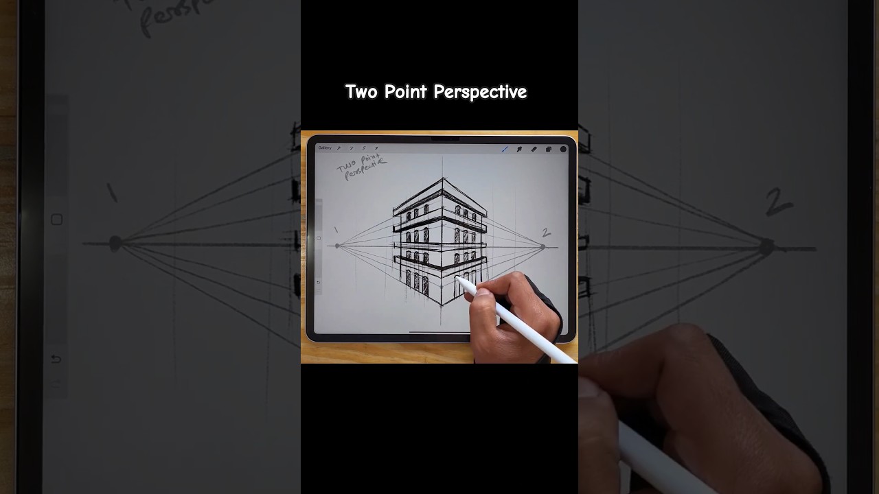 Two Point Perspective Drawing for Beginners_BrushBox Art Academy🎨🖌