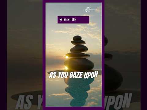 Gazing Stacking Stonesπ§ Mini-Meditation#shorts I Short Intentional Sounds