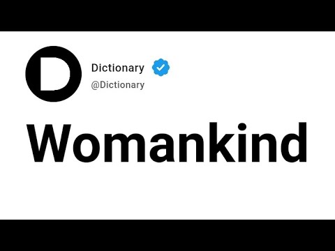 Womankind Meaning In English