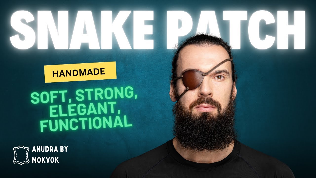 Snake Style Eye Patch – Handmade Leather Gear Patch