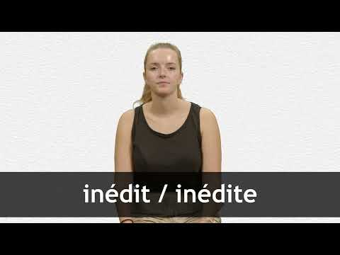 English Translation of “INÉDIT” | Collins French-English Dictionary