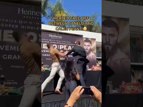 August 6, 2024, Canelo GETS PISSED & SEPARATED from Edgar Berlanga after HEATED FACE OFF