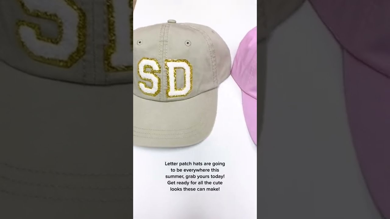 Letter Patch Hats