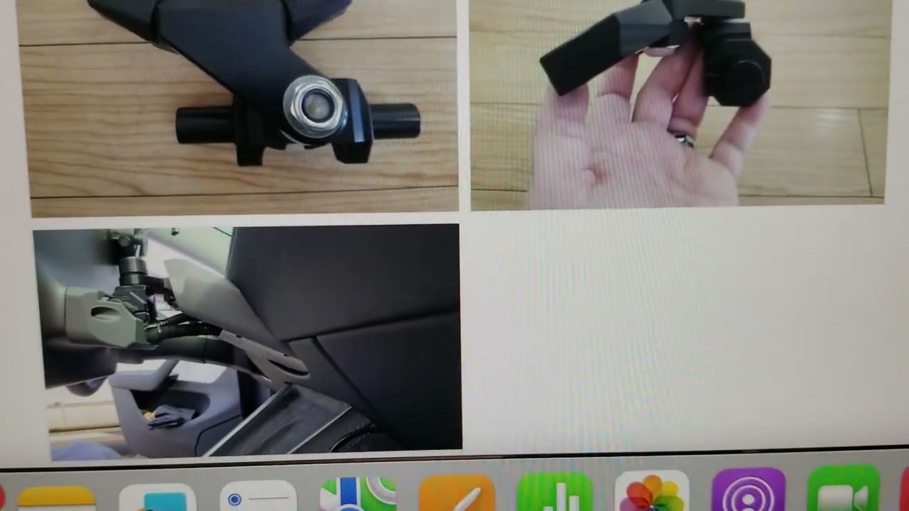 New style Tesla Atlas Plus screen mount for refreshed Model 3 and Model Y