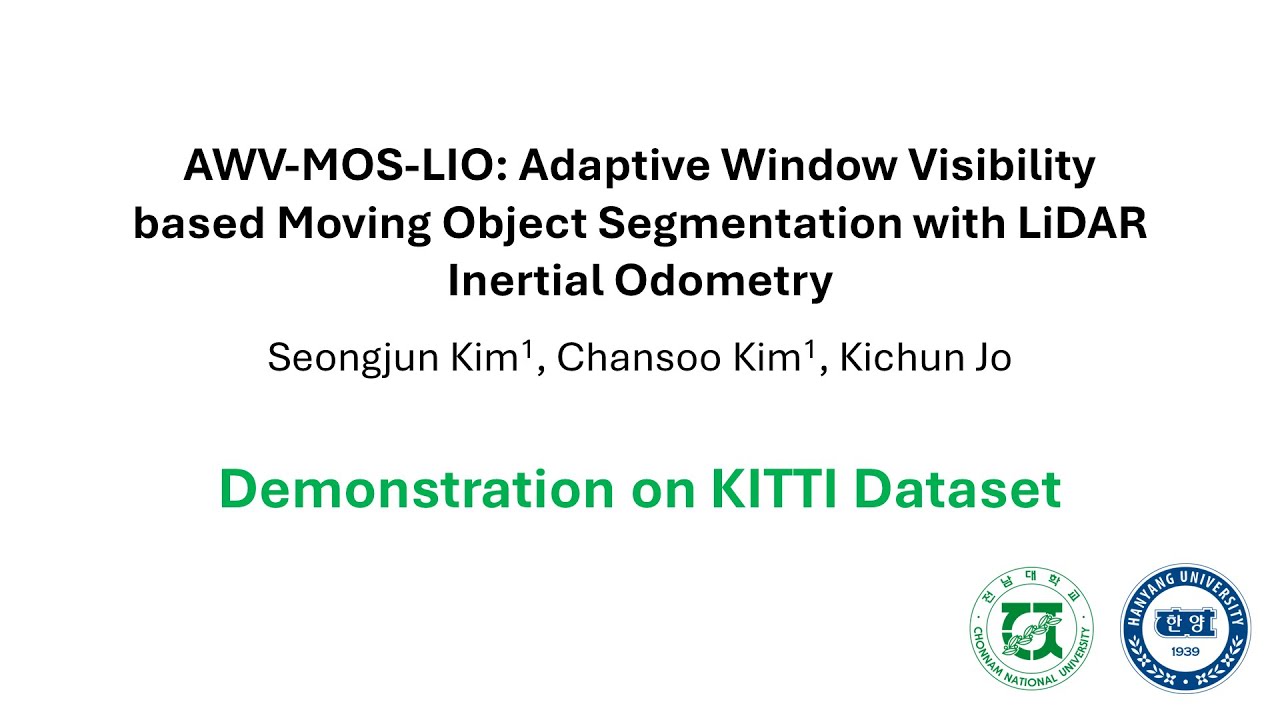 AWV-MOS-LIO Online Moving Object Segmentation Demonstration